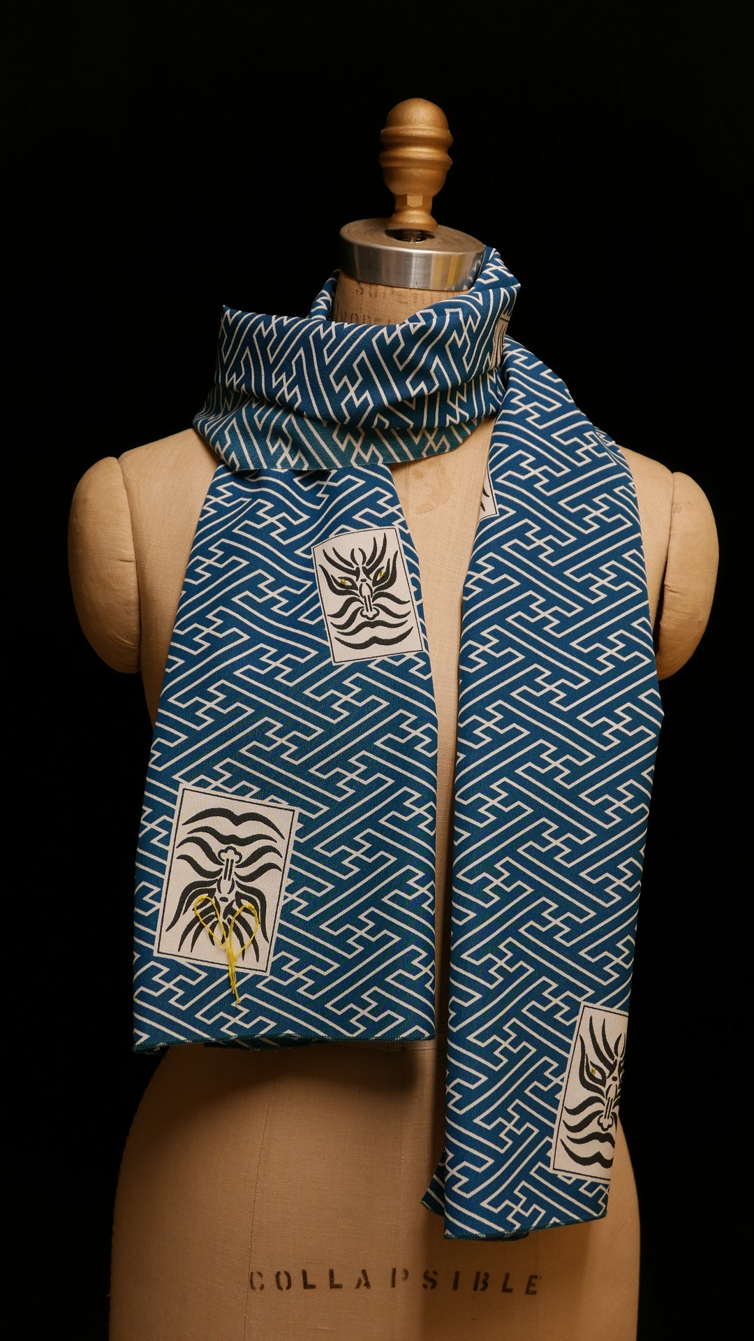 Silk Scarf: Kabuki Maze - Etsy