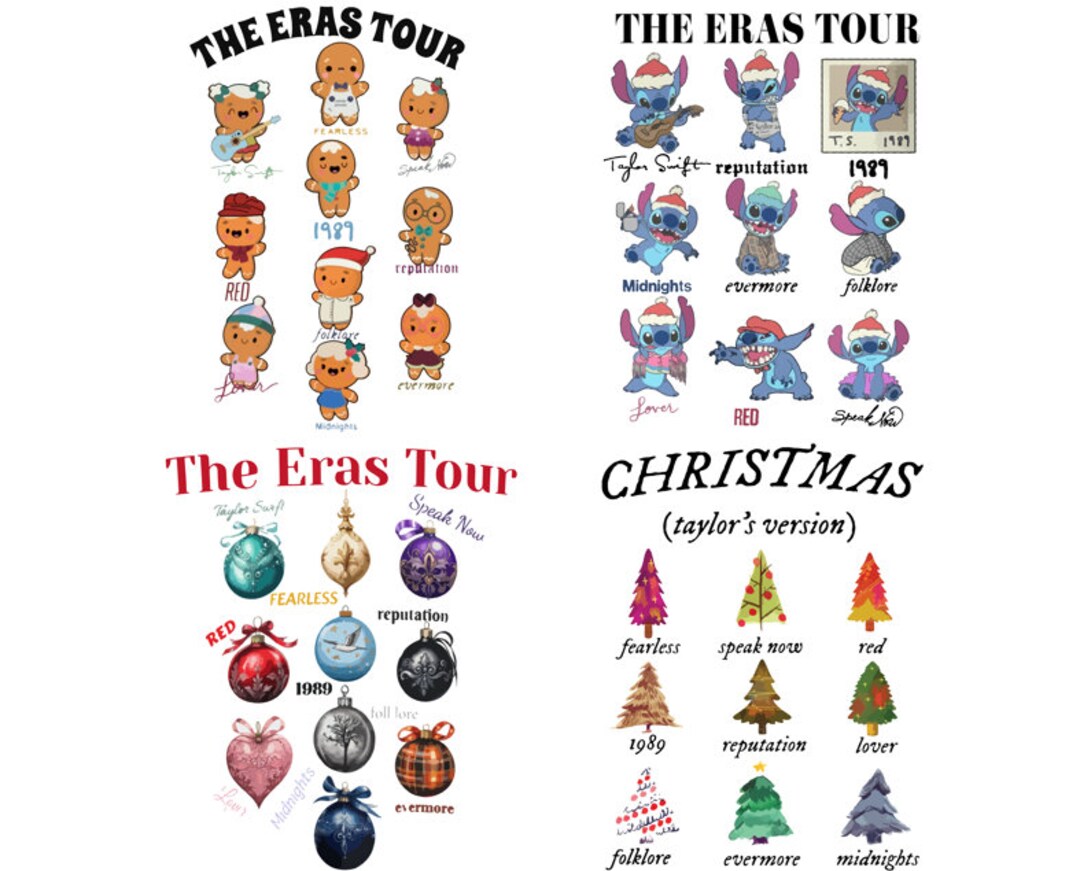 The Eras Tour Christmas Png, Christmas Taylor's Version Png, Merry ...