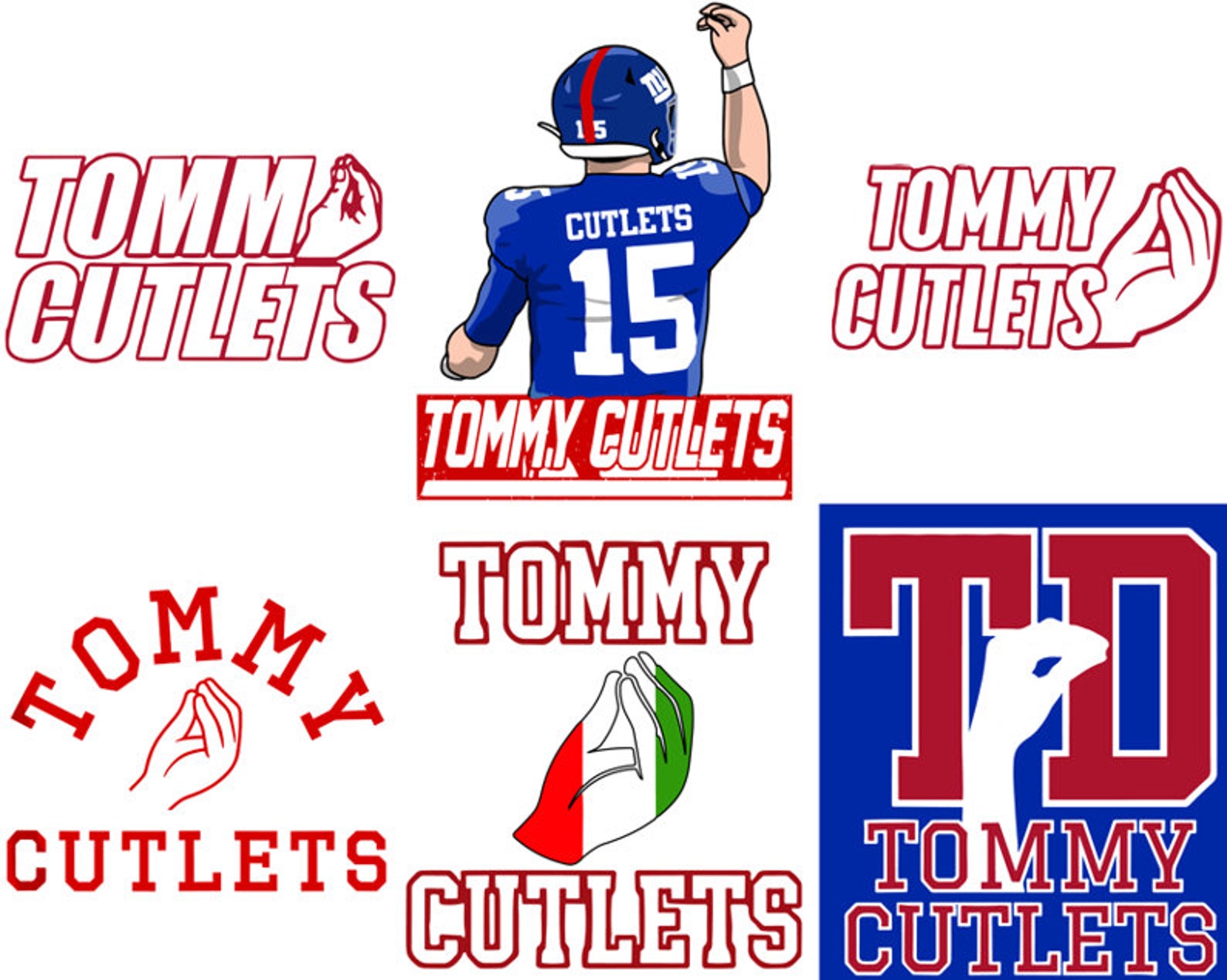Tommy Cutlets Football PNG NY Italian Hand Gesture Tommy Cutlets ...