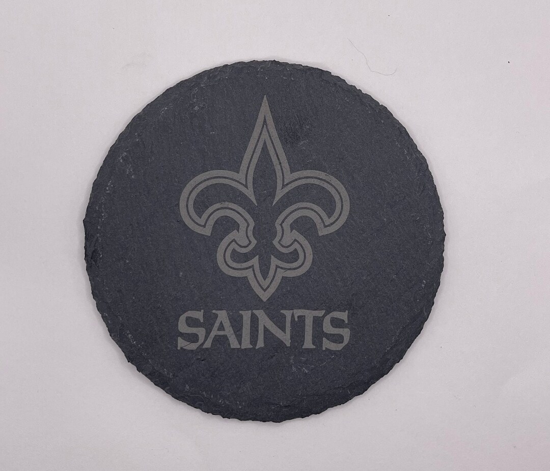 Set of 4 Custom Engraved Slate Coasters Team LOGO Coasters NFL Coaster ...