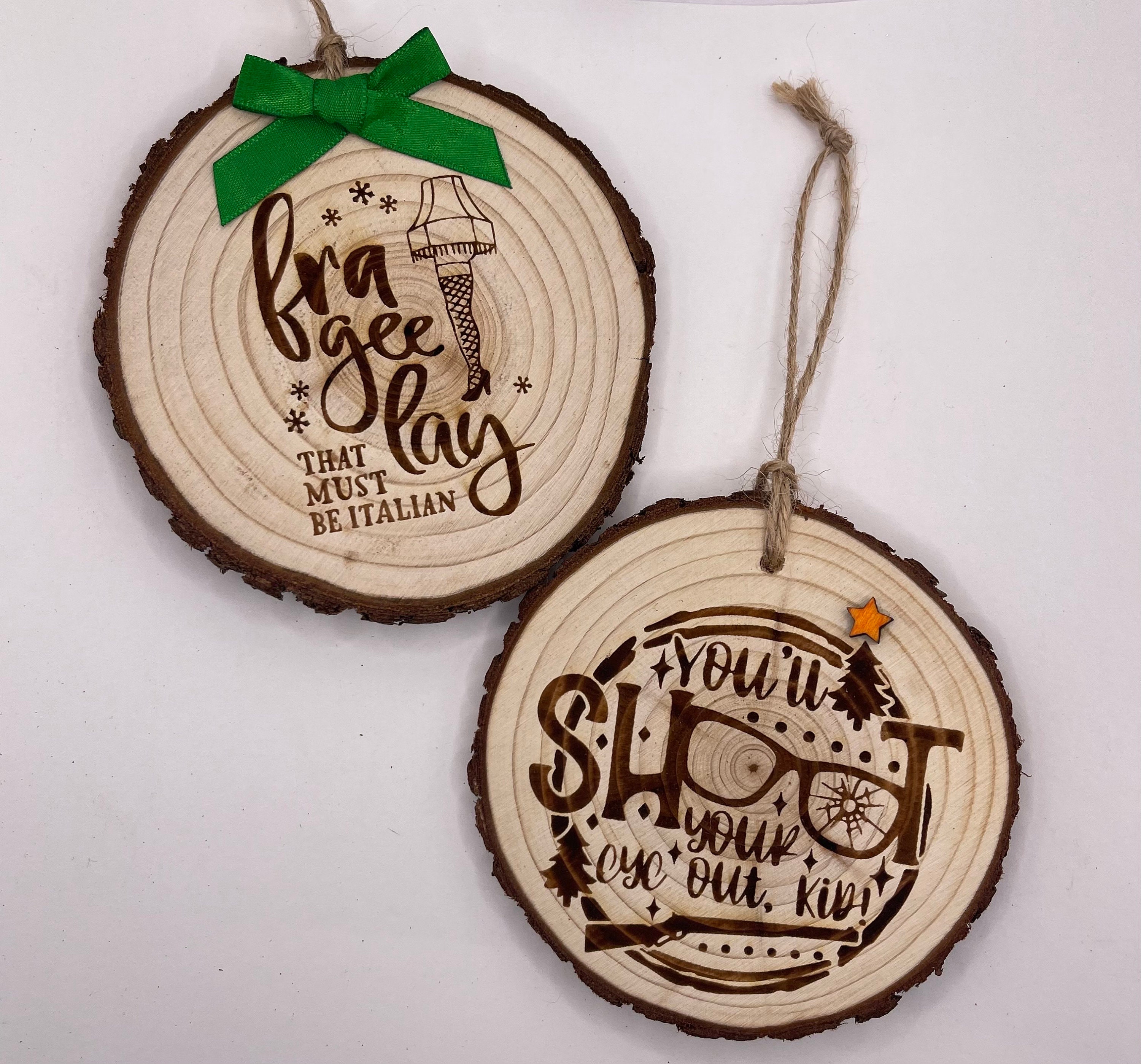 Wooden Engraved A Christmas Story Ornament Christmas Story Movie ...