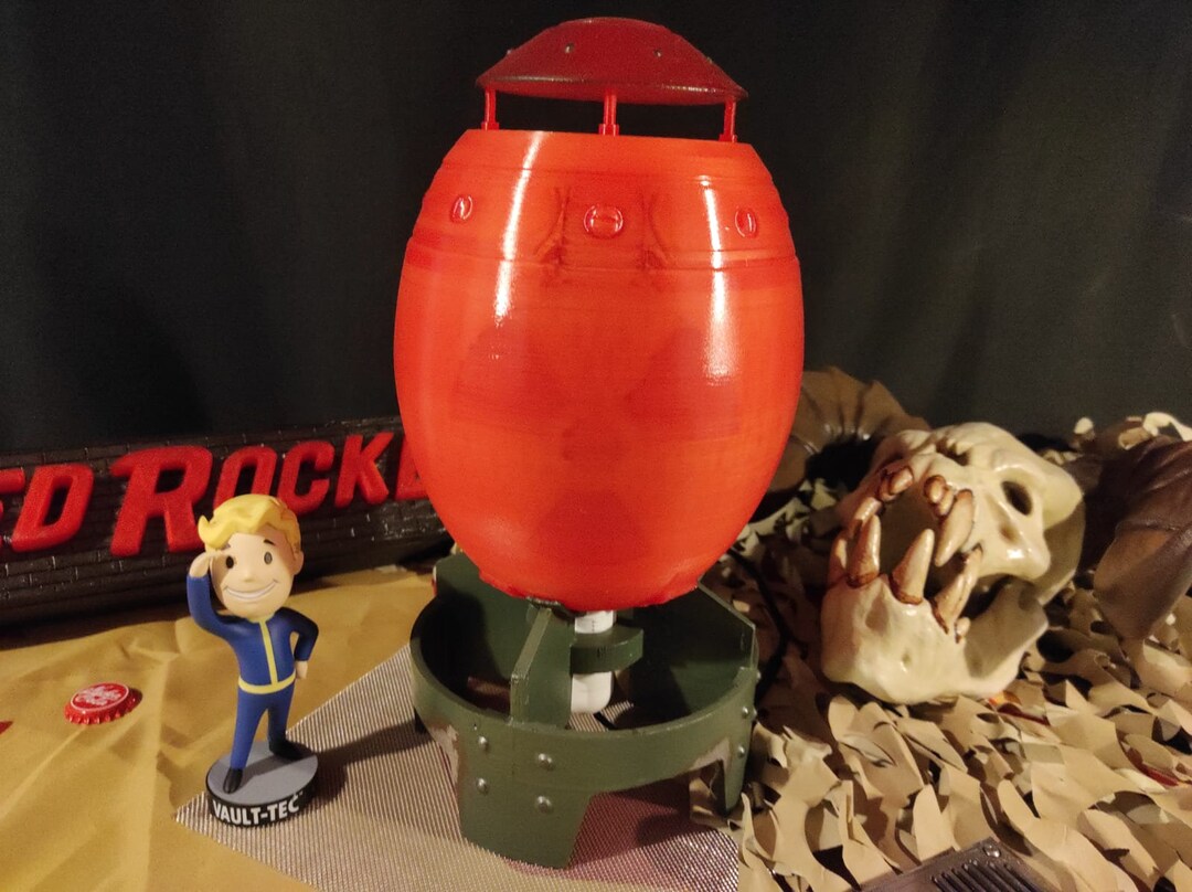 Mini-nuke Table Lamp Fallout FNV Prop Cosplay Wasteland Fan-art - Etsy