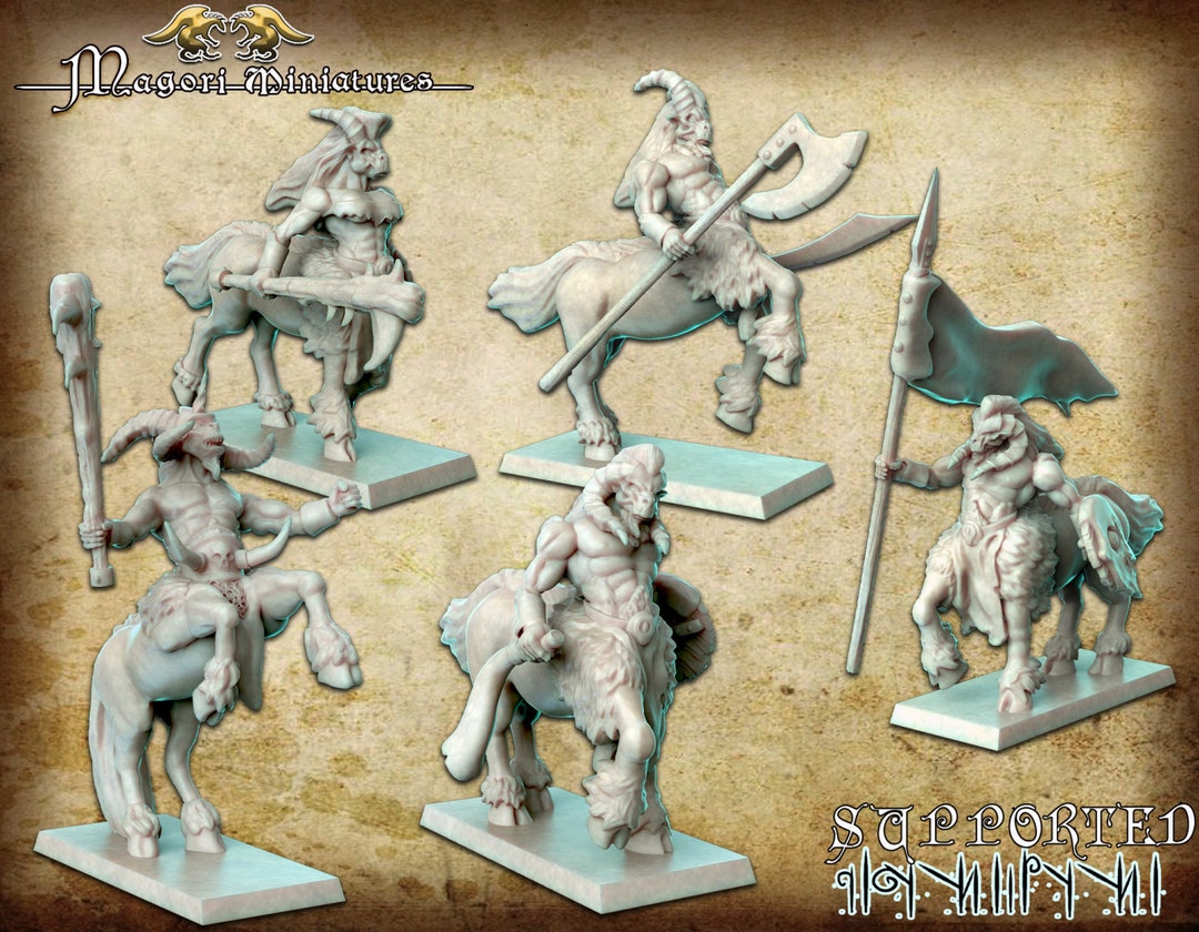 Modular Centaur Squad MAGORI Miniatures Wasteland Props - Etsy