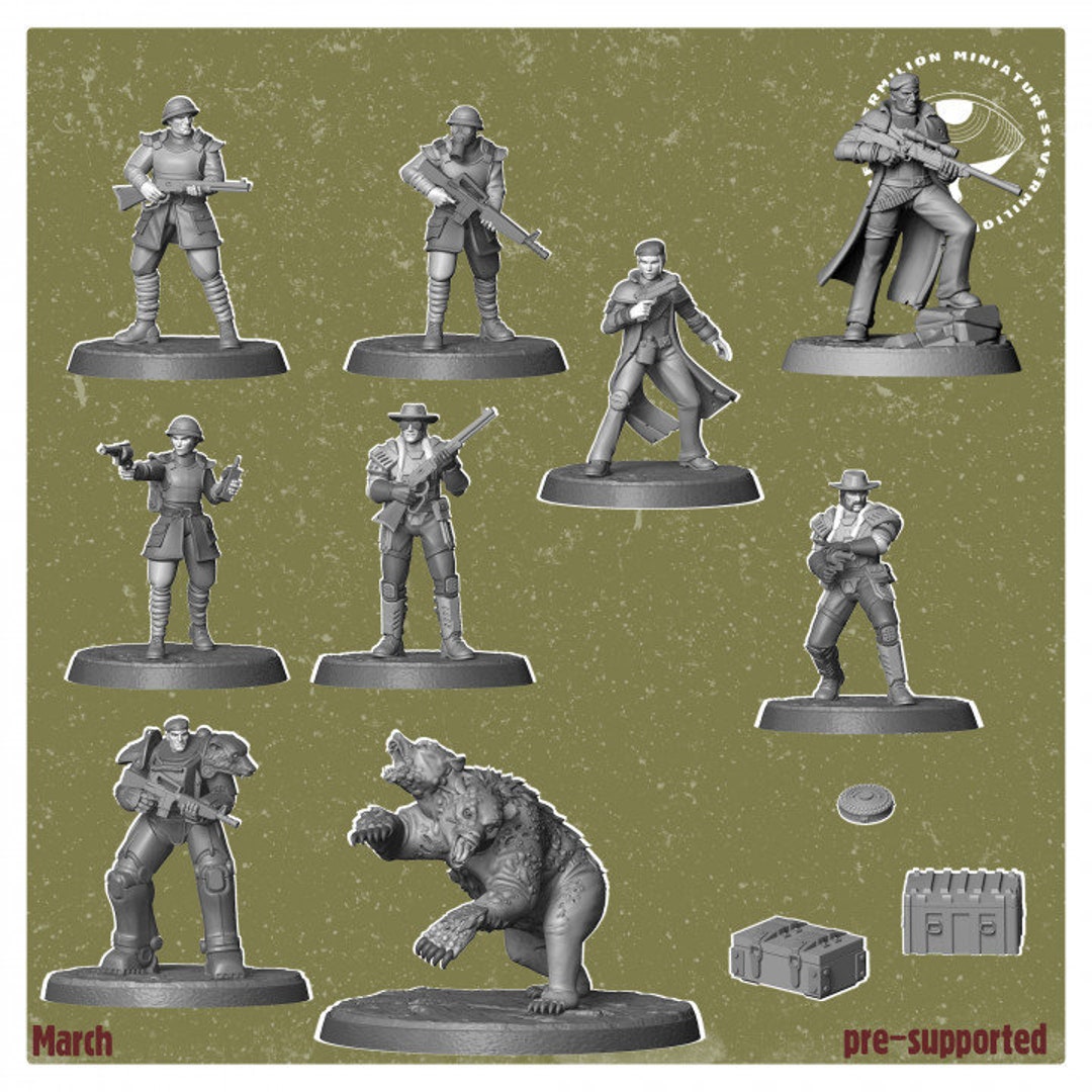 DESERT FWW NCR Fallout Wasteland Warfare Post Apocalyptic Miniatures ...