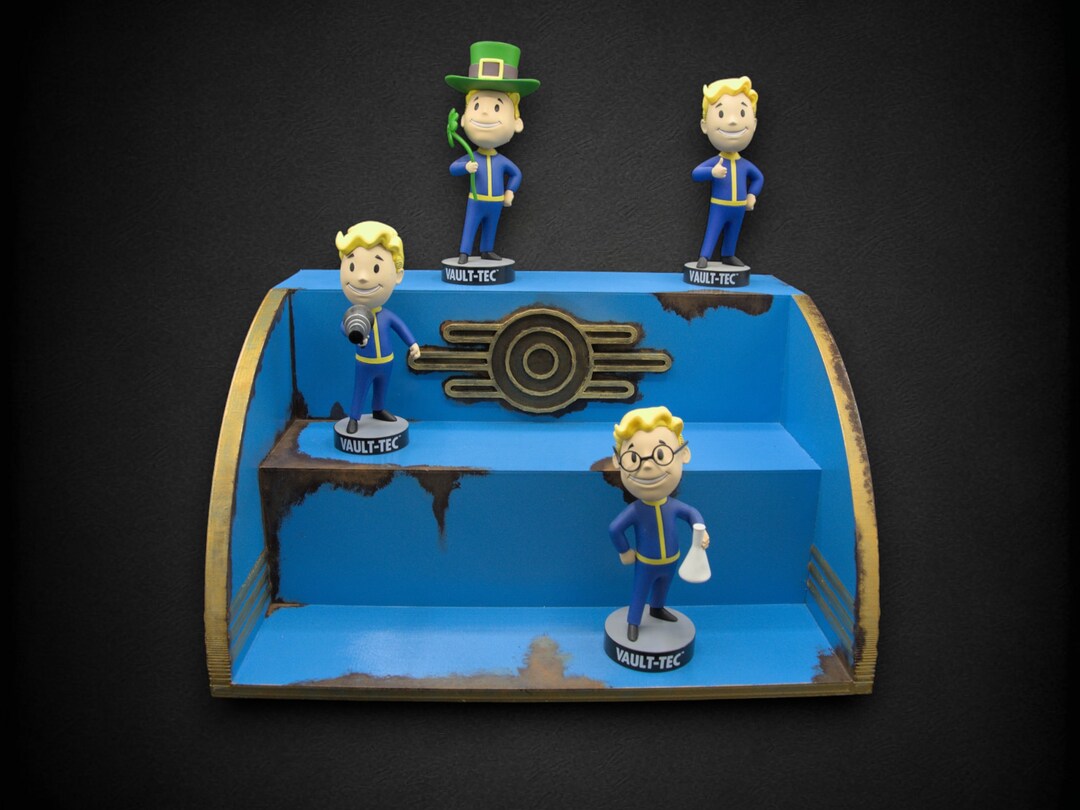 VAULT-TEC Bobble-head Display Fallout FNV Prop Cosplay - Etsy