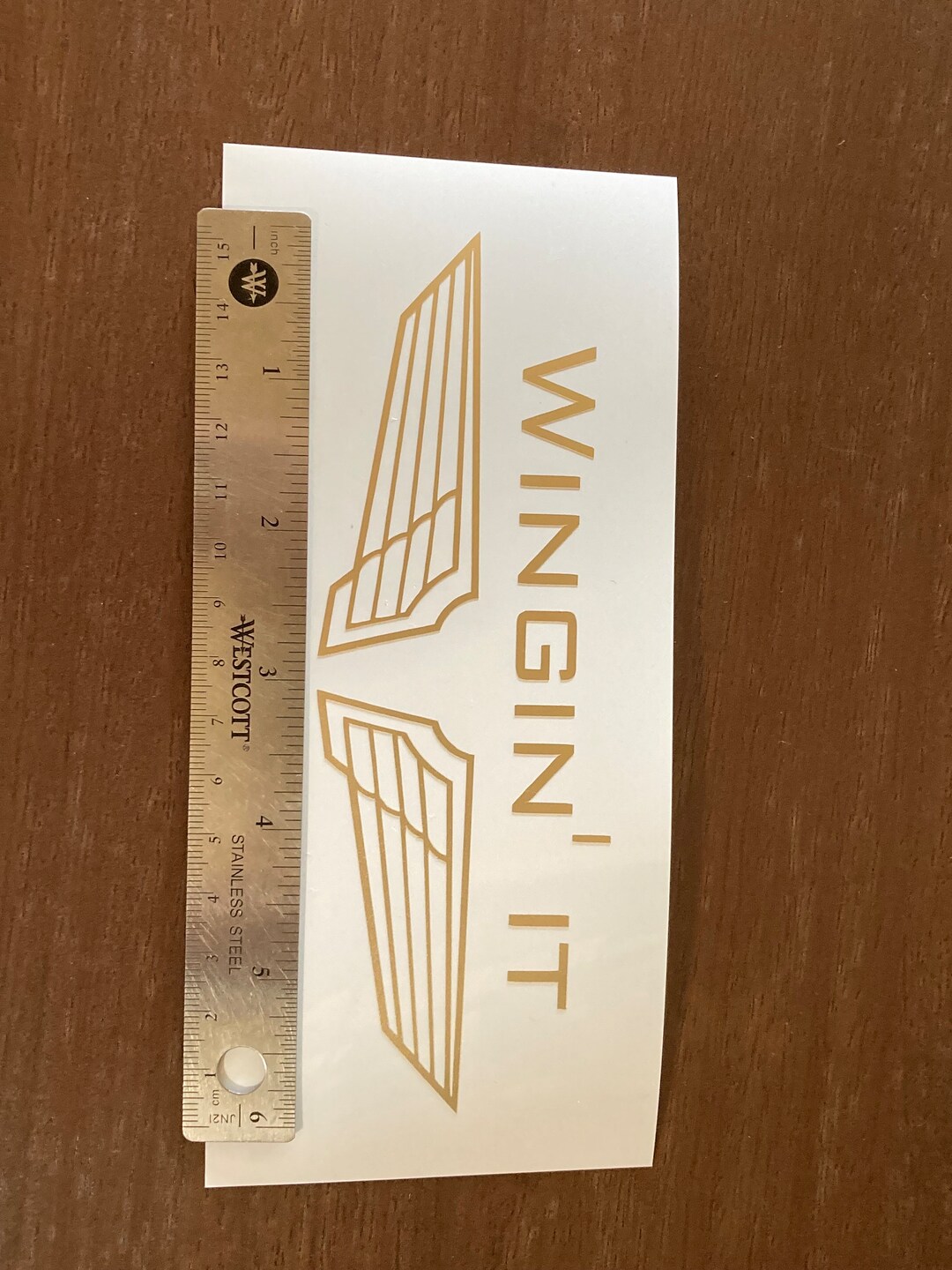Wingin’ It Vinyl Sticker - Etsy