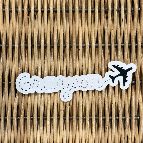 Airplane With Name - Etsy