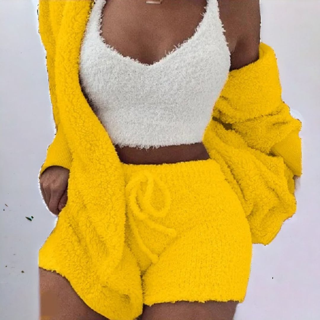 Cozy Lounge Set Fuzzy Cozy Set Comfortable Pyjamas Set - Etsy