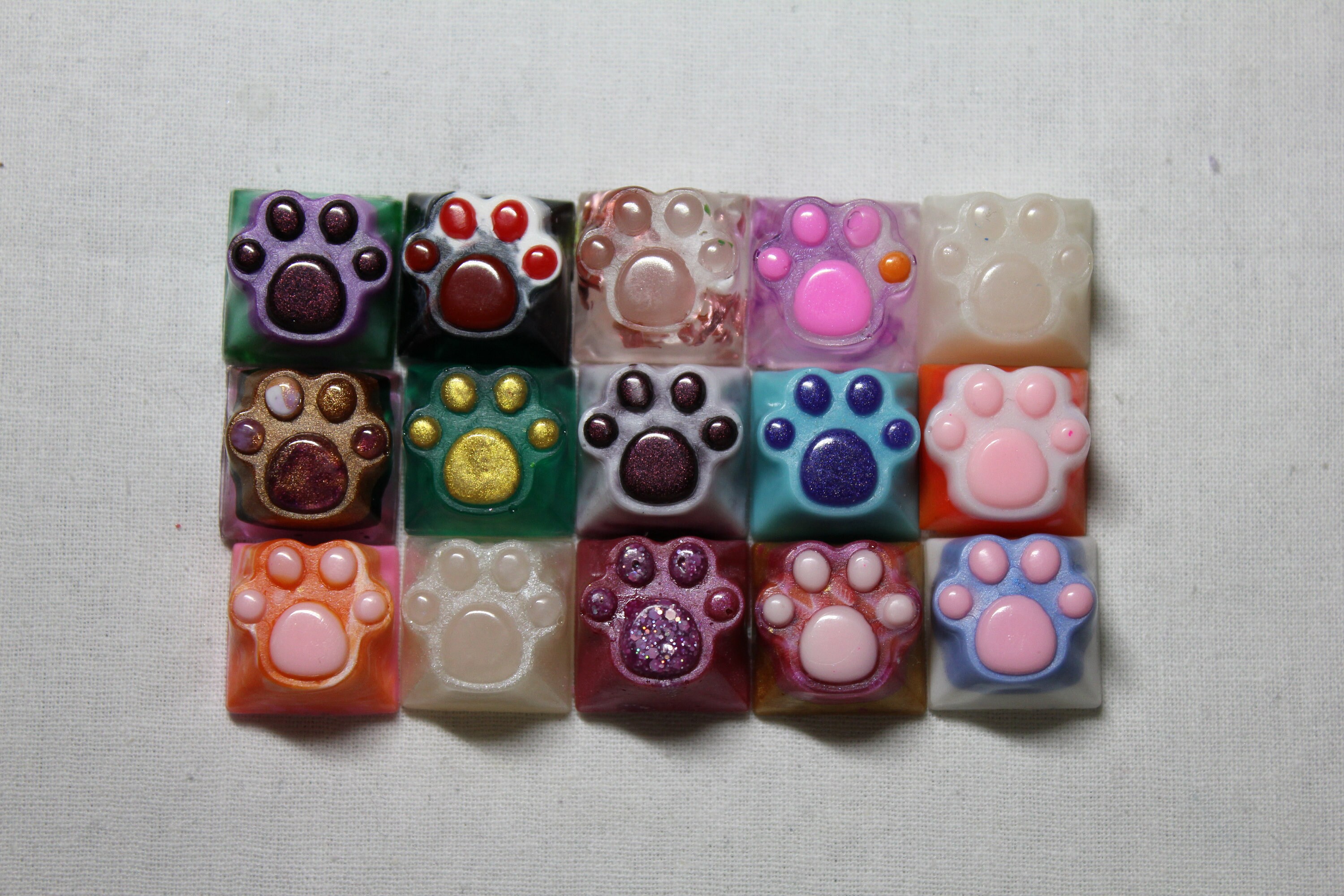 Keycap Blind Bag Kitty Paw Keycaps Multicolor - Etsy