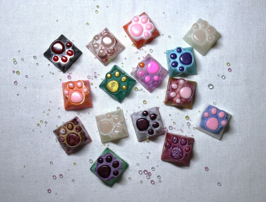 Keycap Blind Bag Kitty Paw Keycaps Multicolor - Etsy