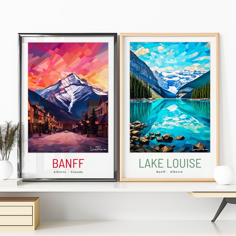 Lake Louise Print Decor Banff Alberta Souvenir Nature Connexion for ...