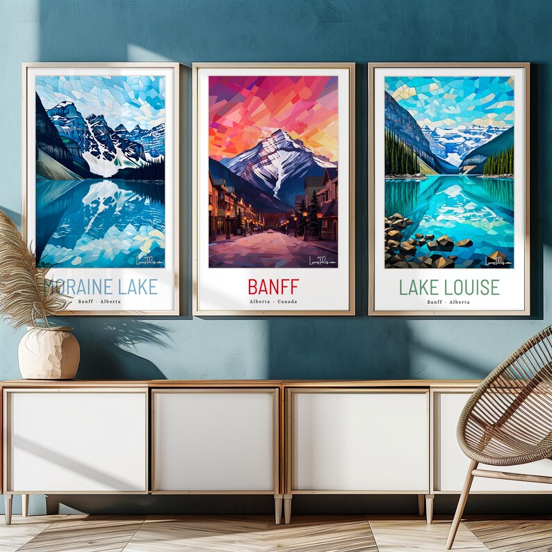 Lake Louise Print Decor Banff Alberta Souvenir Nature Connexion for ...