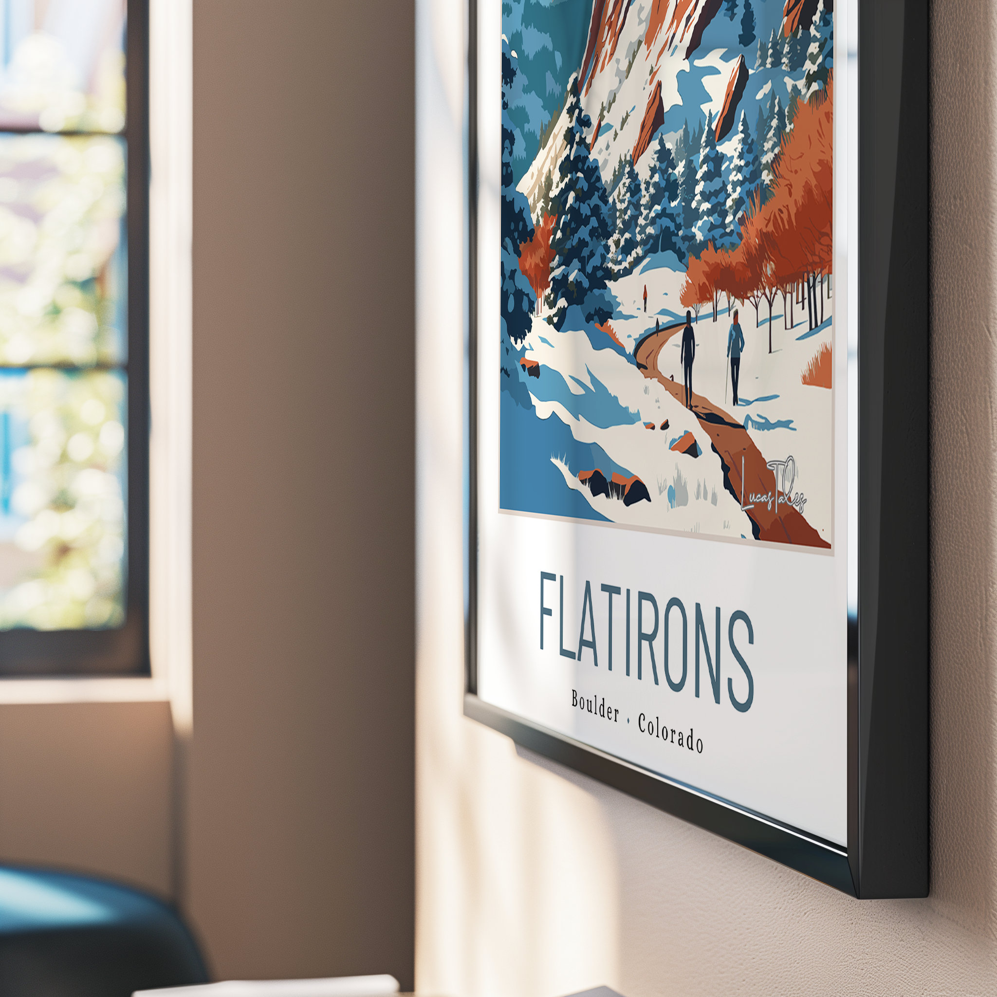 Boulder Colorado Travel Print - Vintage Flatirons Souvenir Poster - Etsy