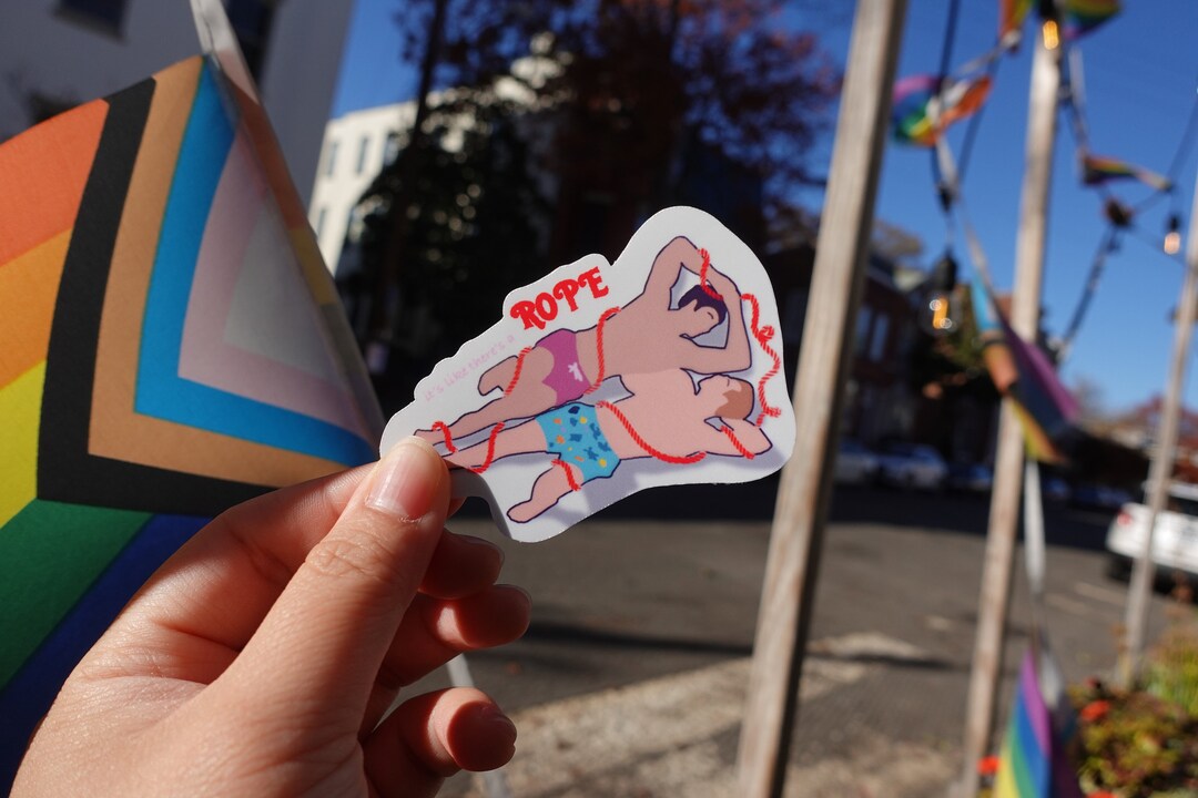 It's Like There's a Rope Sticker Red, White & Royal Blue Inspired - Etsy