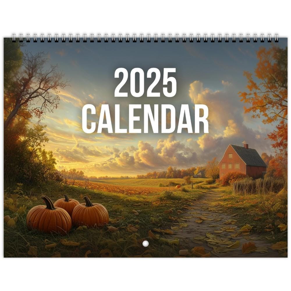 Nature Calendar 2025, Landscape Calendar 2025, Illustrated Calendar ...