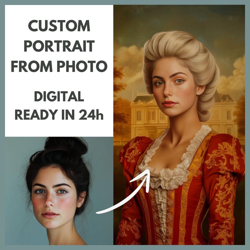 Historical Portrait - Etsy