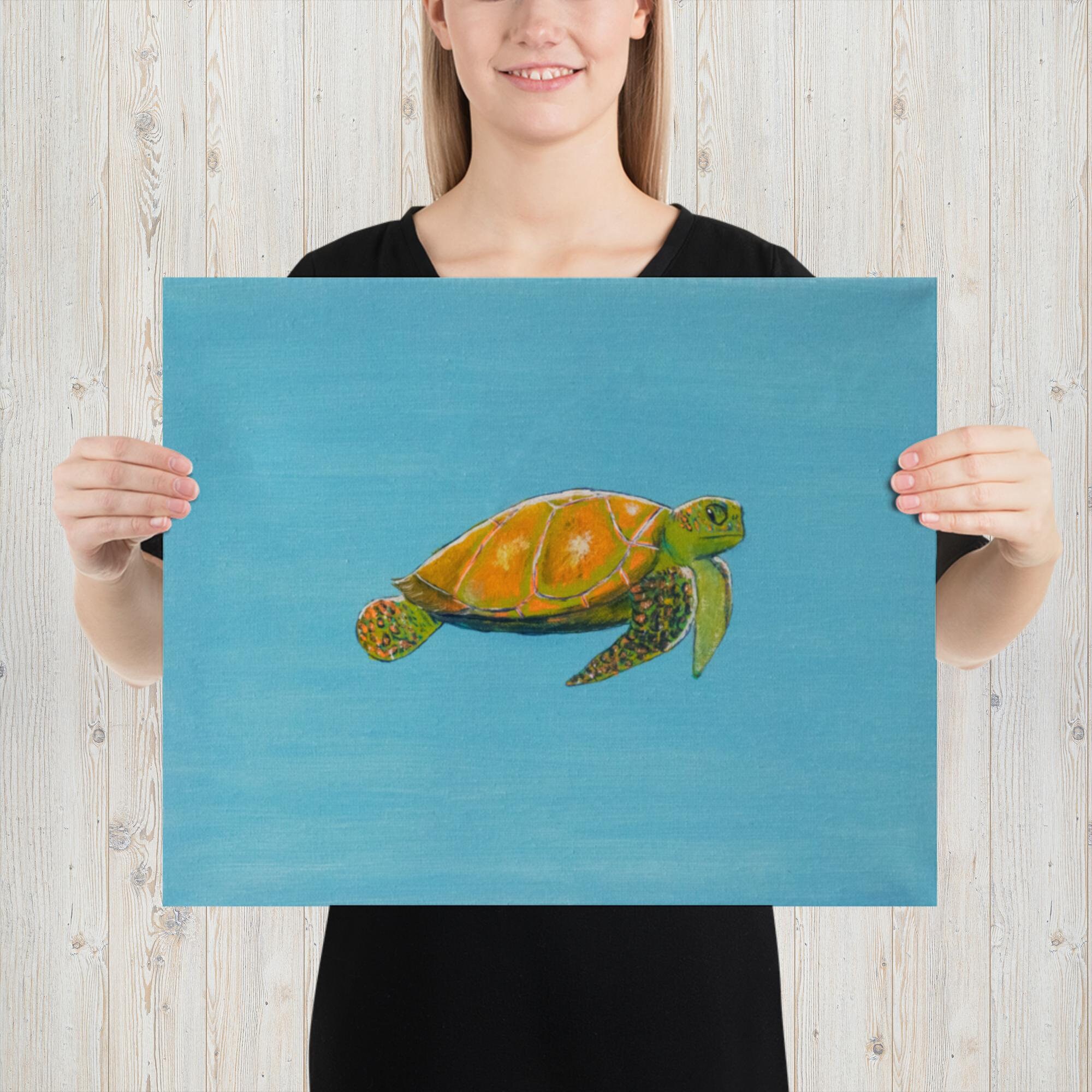 Sea Turtle Poster - Etsy