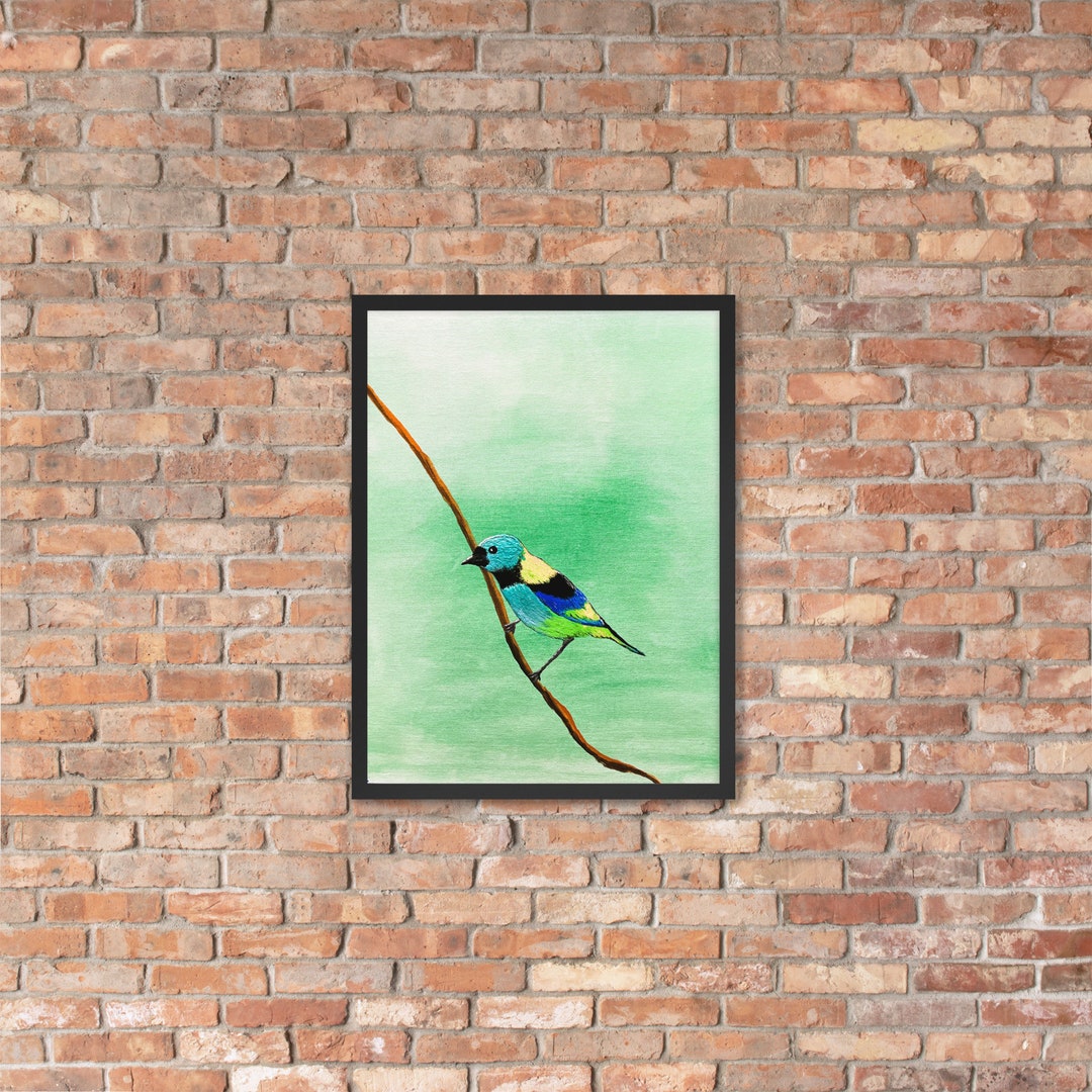 Tanager Framed Photo Paper Poster - Etsy