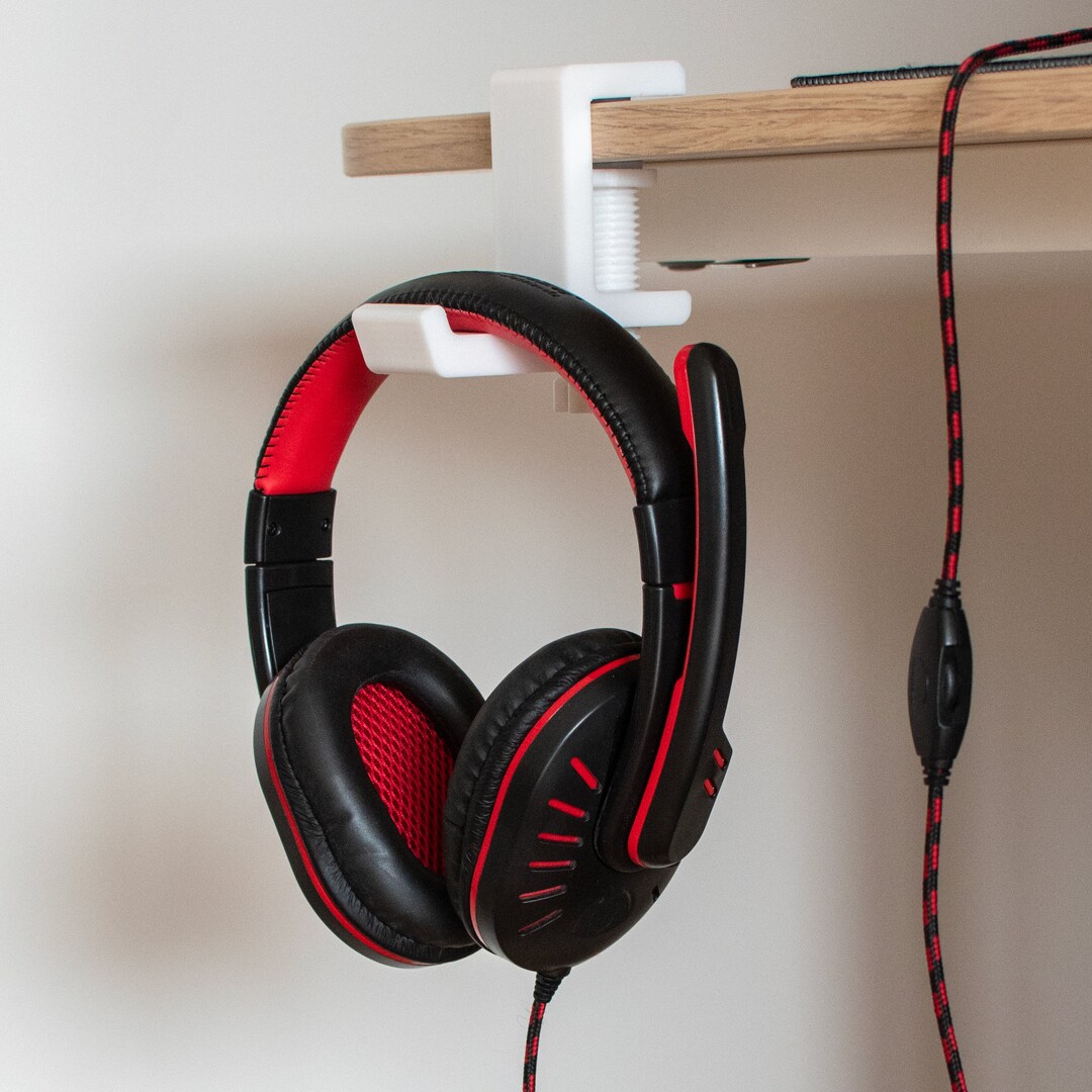 Headphone Holder - Clamp Stand for Desk With Large Screw Under Desk ...