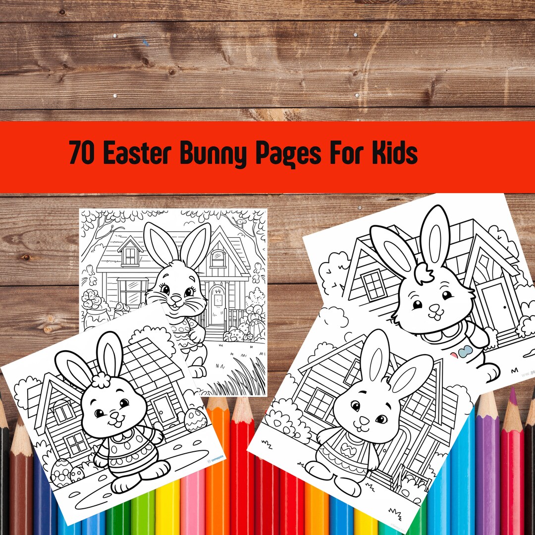 Easter Coloring Page, Bunny Page, Activities, Game, Coloring Pages, Kid ...