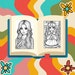 90 Girls Coloring Book Pages, Flash Cards Printable, Fall Coloring ...