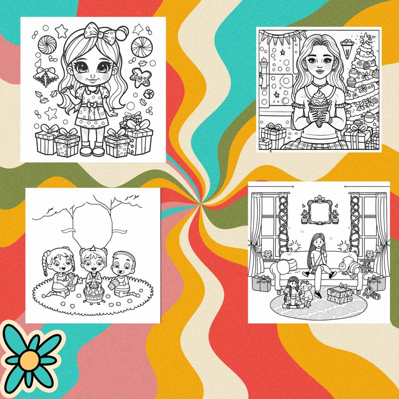 90 Girls Coloring Book Pages, Flash Cards Printable, Fall Coloring ...