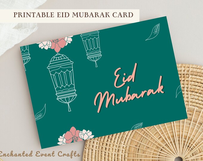 Happy Eid Print | Printable Eid Decoration | Kids Eid Al-adha Eid Al ...