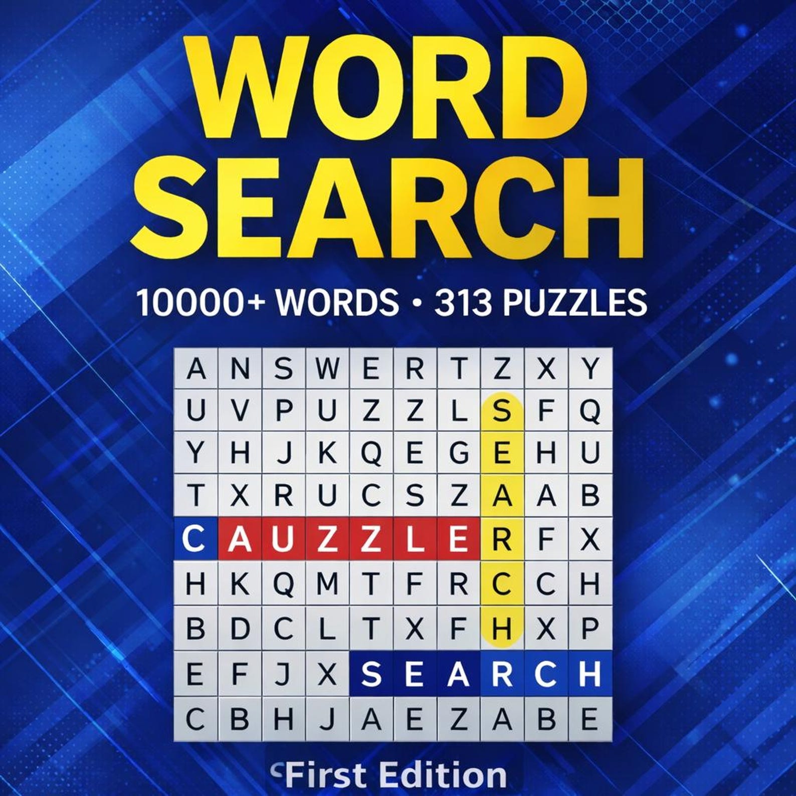 BIG 10000+ Large Print - Relaxing 313 Word Search Puzzles for Everyone ...