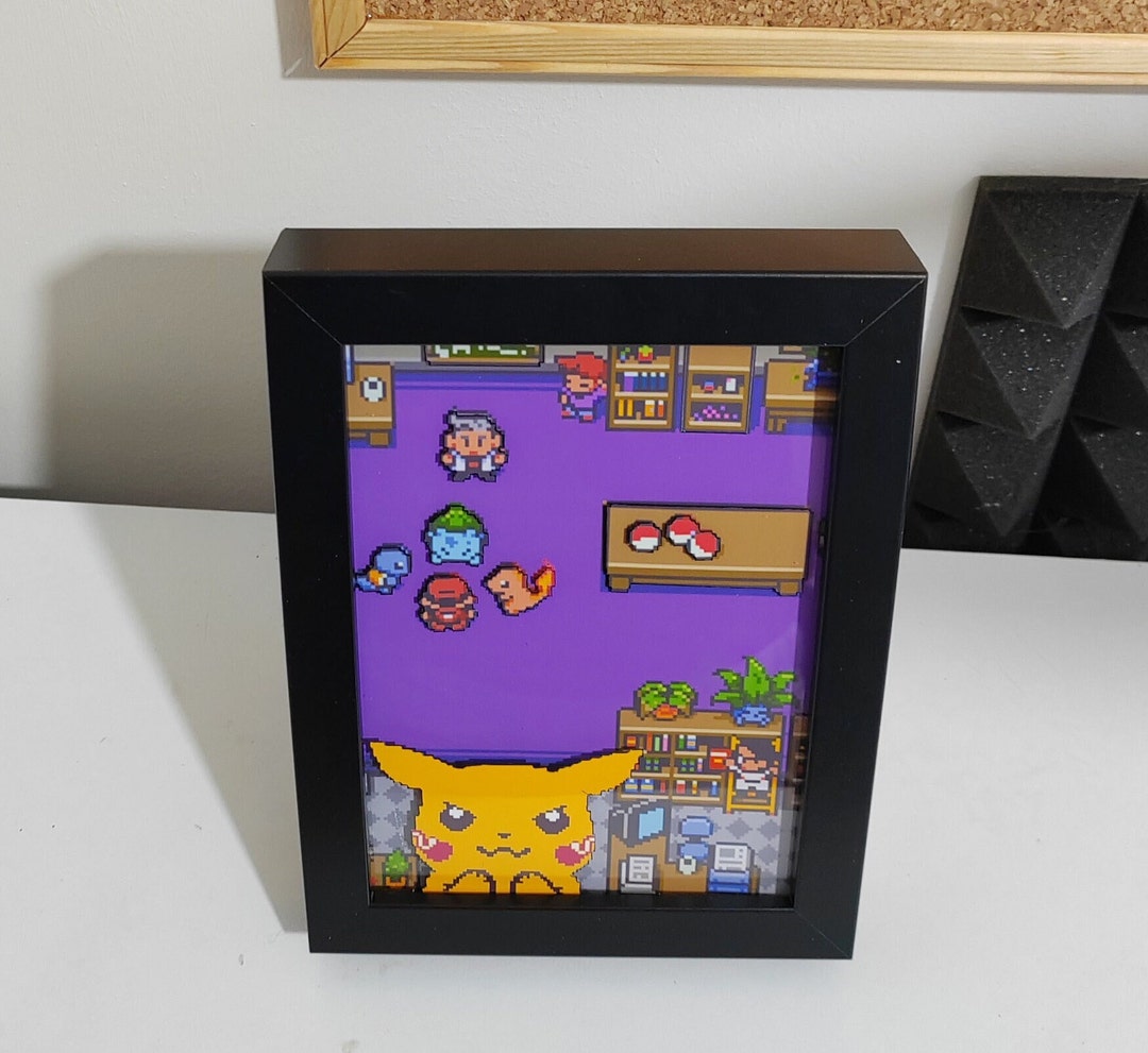 Pokemon Shadow Box 3d 13x18 - Etsy