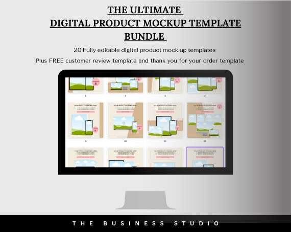 Digital Product Mockup Templates Bundle Set of 20 Instant Download - Etsy