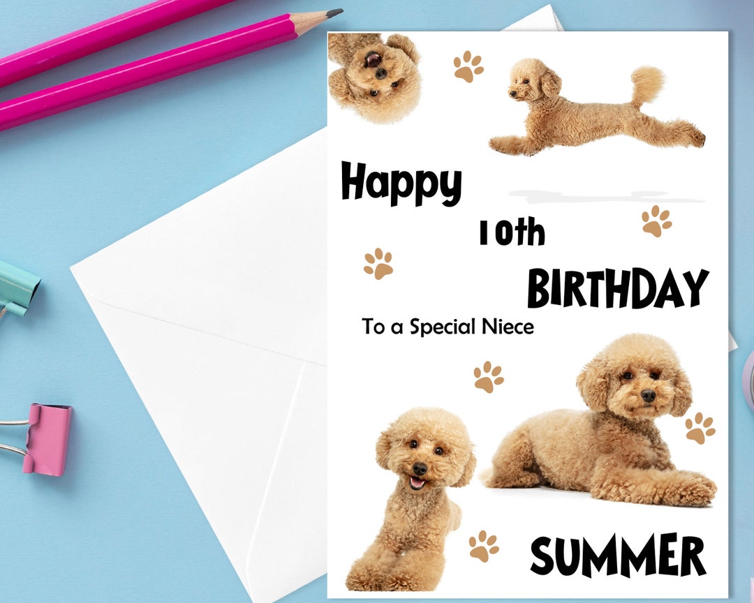 Personalised Birthday Card Maltipoo, Cavapoo Funny Cavapoo Birthday Dog ...