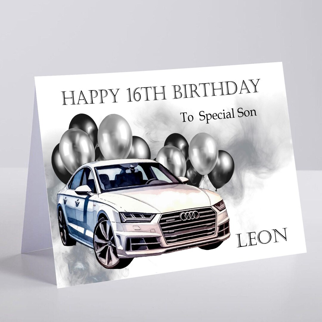 Personalized Birthday Card: Audi Car Design, for Him - Etsy