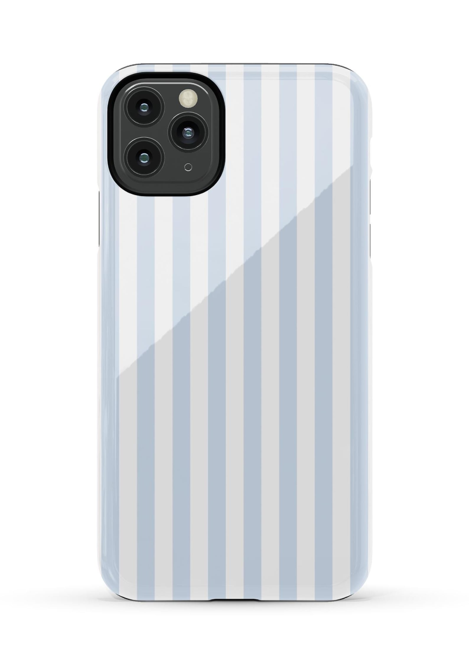 Blue Striped Phone Case Pastel Summer Colors Aesthetic Cute Cover for ...