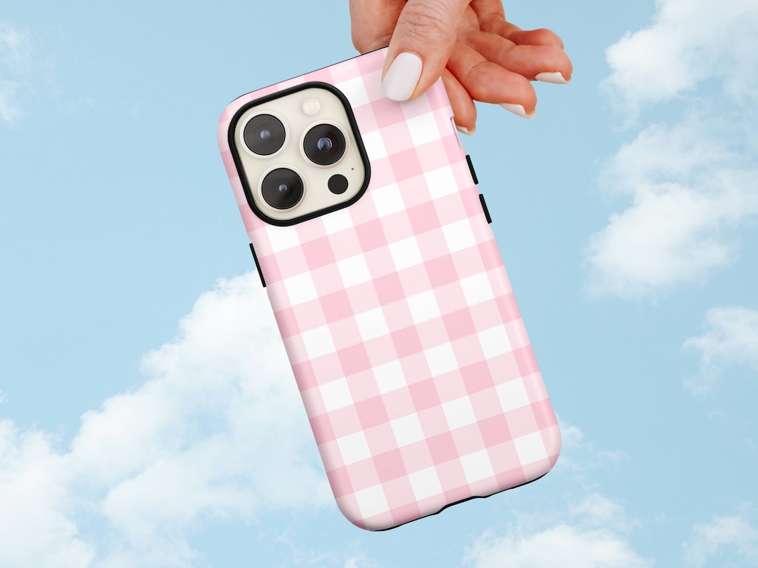 Pink Gingham Phone Case Preppy for iPhone 15 Plus 14 Pro Max - Etsy