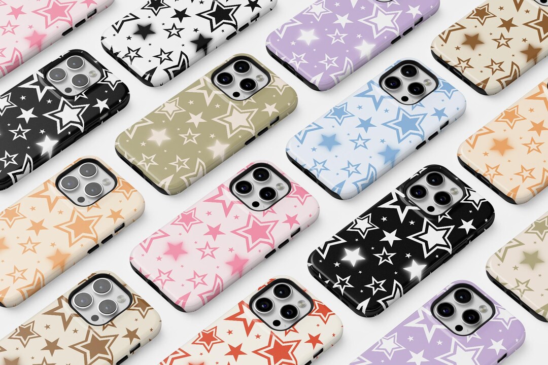 Magsafe Cute Stars Phone Cases Y2K 2000s Trendy Girly Preppy for iPhone ...