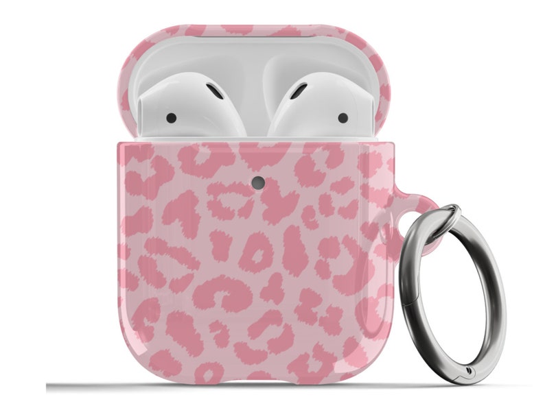 Preppy Pink Leopard Airpods Case Cheetah for Airpods 1st 2nd Generation ...