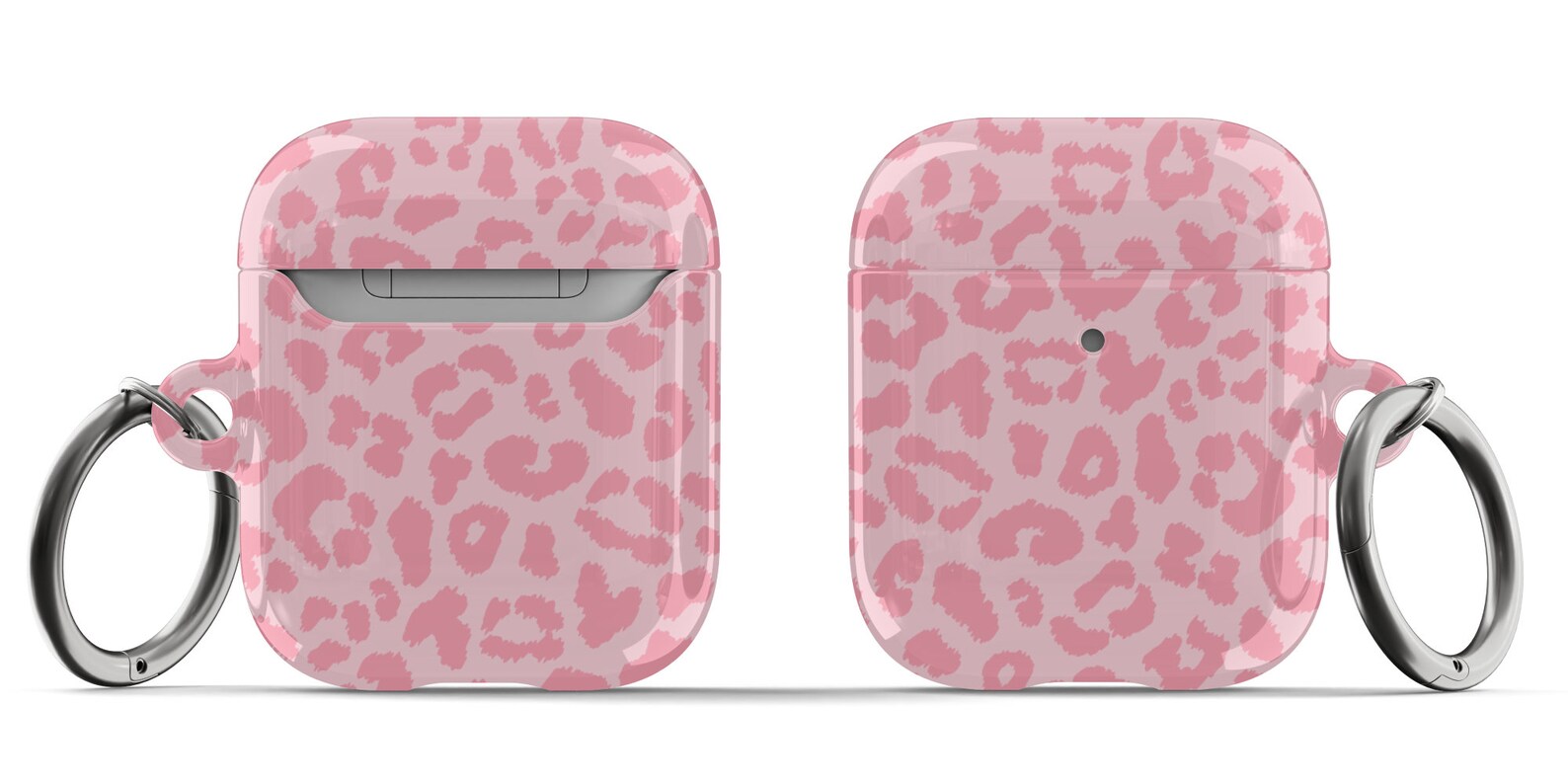 Preppy Pink Leopard Airpods Case Cheetah for Airpods 1st 2nd Generation ...