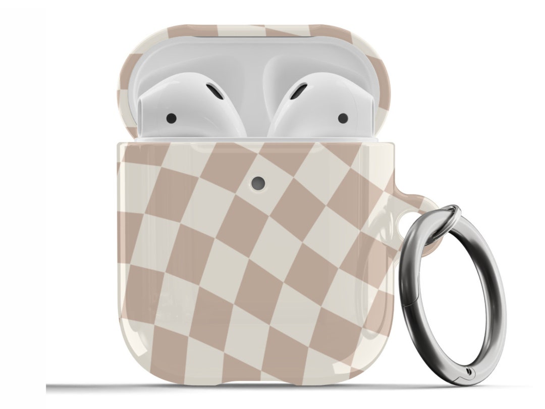 Neutral Checkered Airpods Case for Airpods 1st 2nd Generation, Airpods ...