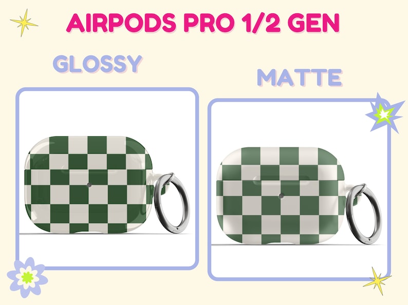 Green Checkered Airpods Case for Airpods 1st 2nd Generation, Airpods ...