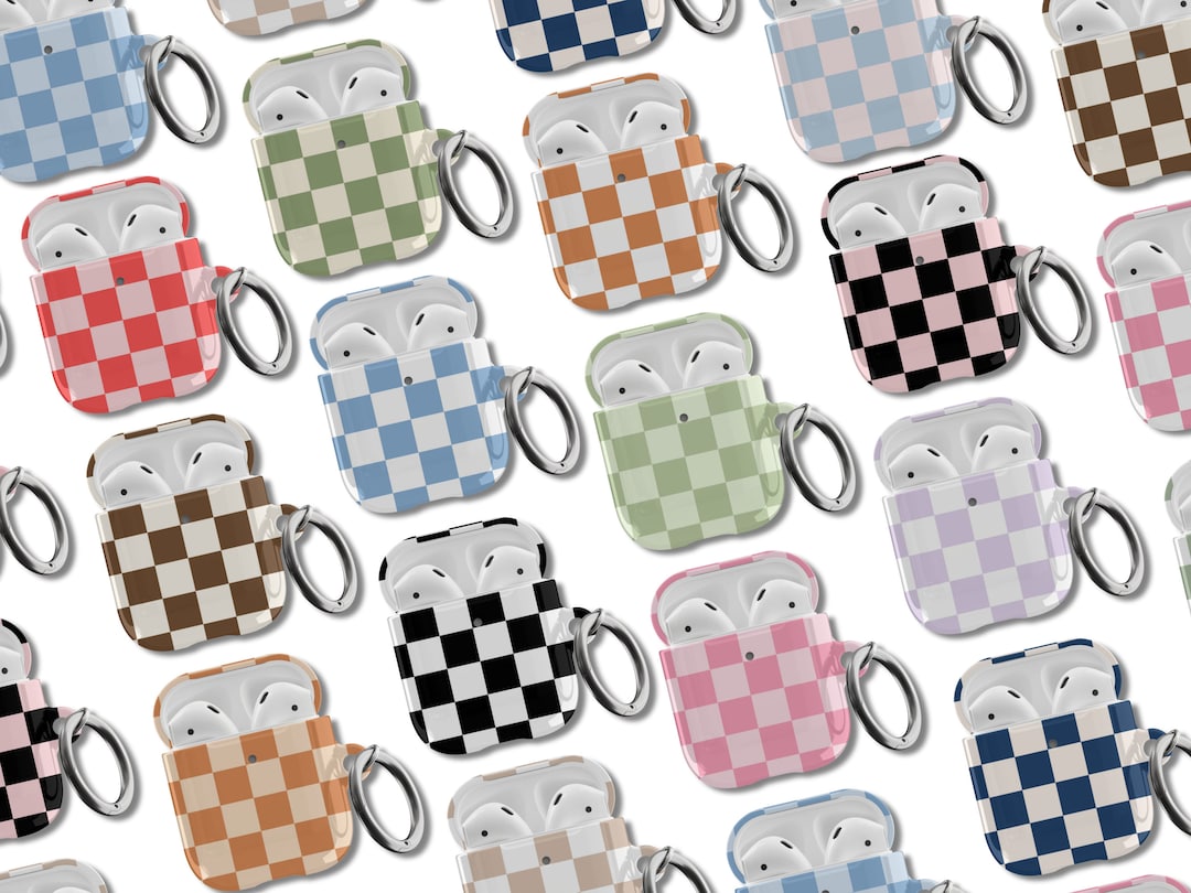 Checkered Protective Airpods Cases for Airpods 1st 2nd Generation ...
