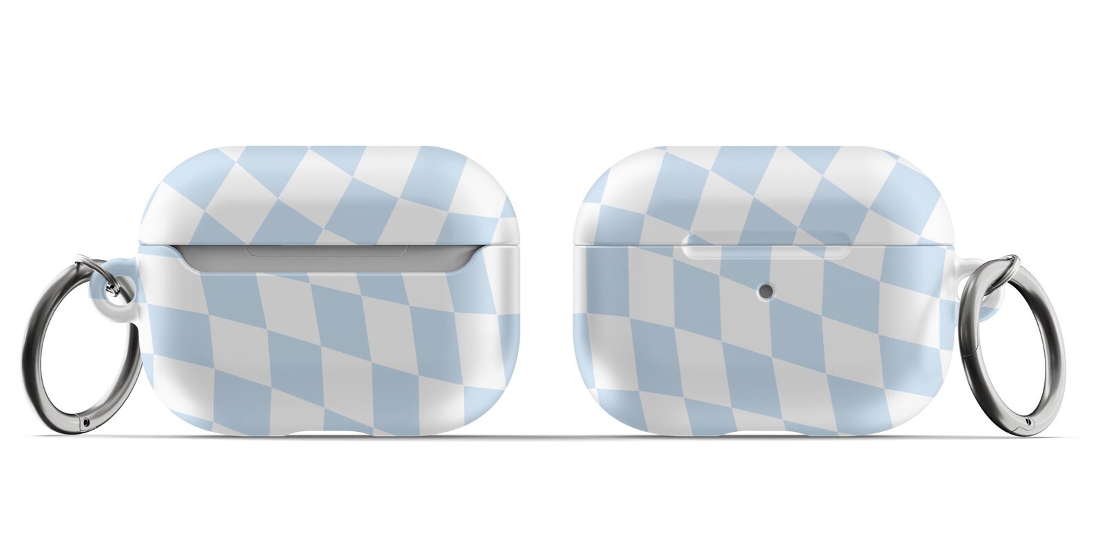 Blue Wavy Checkered Airpods Case Light Blue Aesthetic Preppy Protective ...