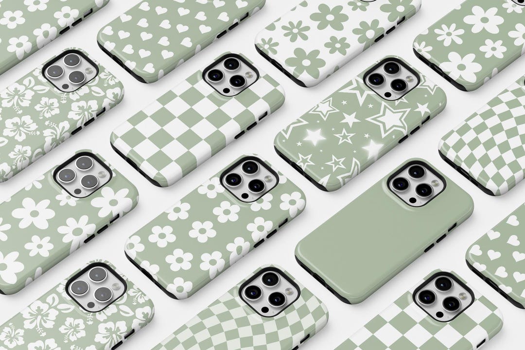 Magsafe Sage Green Phone Cases Protective for iPhone 16 15 Plus 14 Pro ...