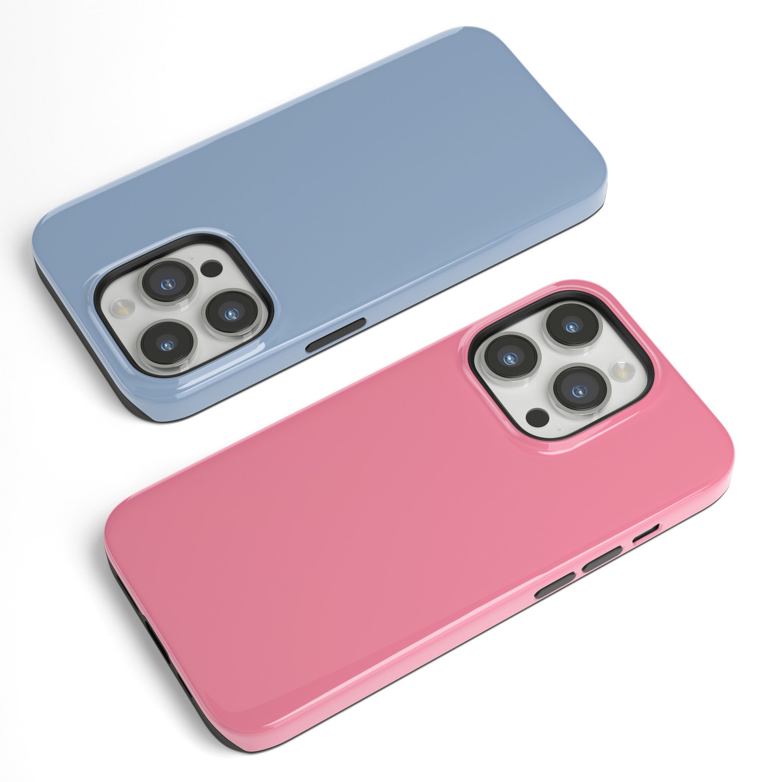 Solid Colors Phone Cases 30 Colors Simple Minimalistic for iPhone 16 15 ...