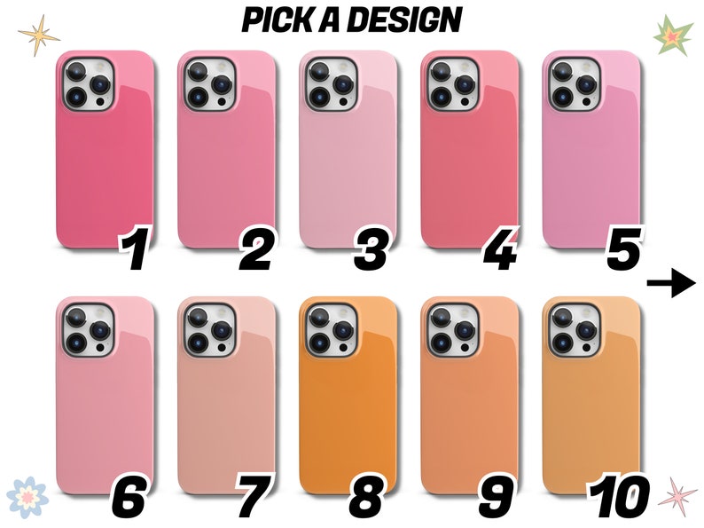 Solid Colors Phone Cases 30 Colors Simple Minimalistic for iPhone 16 15 ...