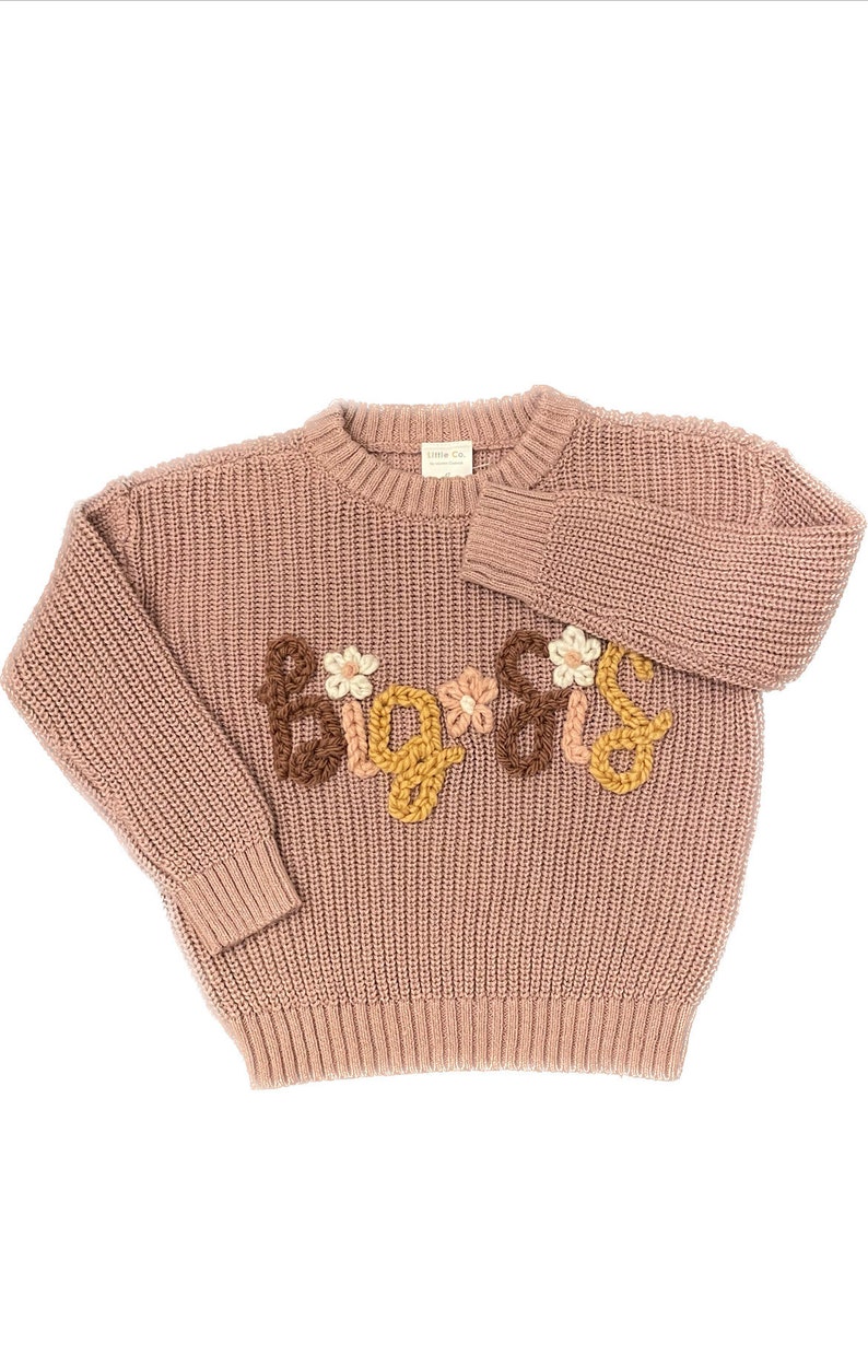 Custom Lil/big Sis Sweater - Etsy
