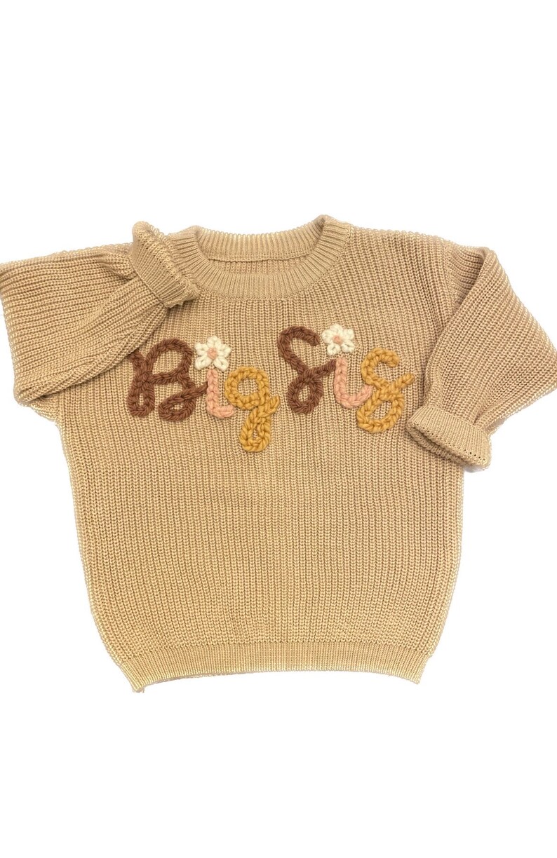 Custom Lil/big Sis Sweater - Etsy