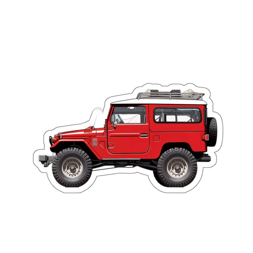 Land Cruiser FJ 40 Sticker, FJ40 Gifts, Toyota, Gifts for Him, Gifts ...