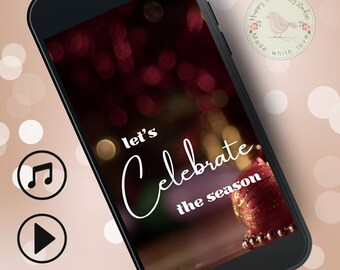 Animated Christmas Party Invite Editable Template With - Etsy