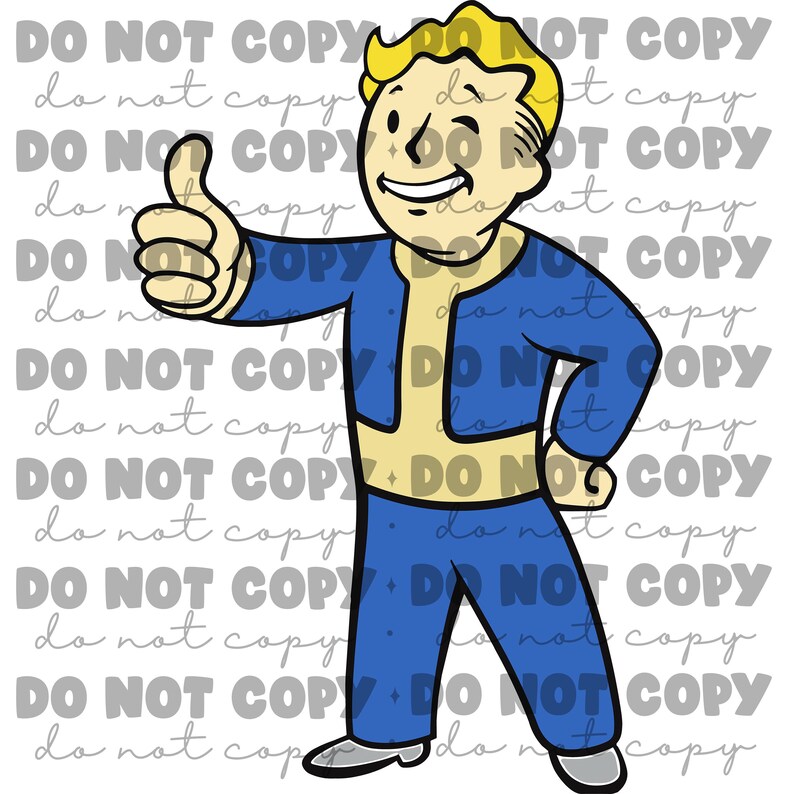 Fallout Thumbs up the Ghoul Cooper Funny Wasteland Vault Dweller PNG ...
