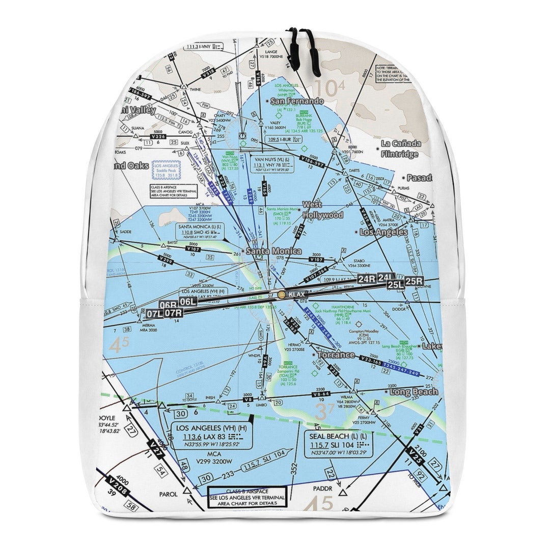 Personalized IFR Chart, Aviation Minimalist Backpack, Aviation Backpack ...